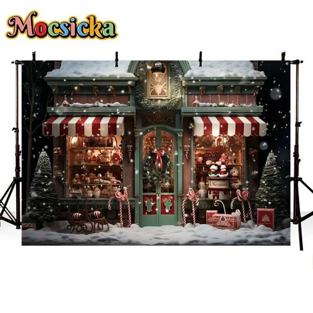 Christmas Toy Store Backdrop Kids Portrait Photography Props Adult ...
