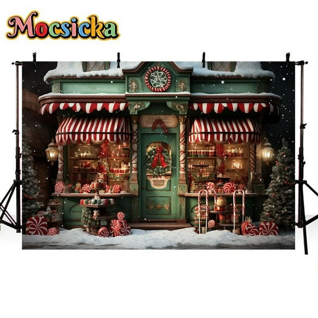 Christmas Toy Store Backdrop Kids Portrait Photography Props Adult ...