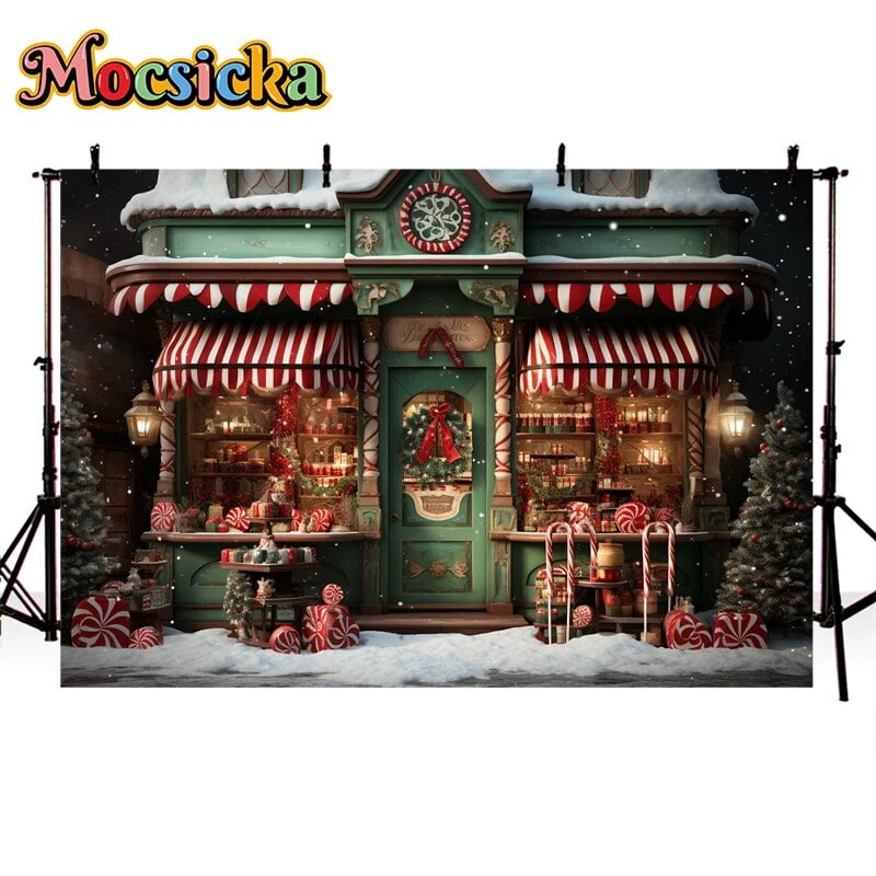 Christmas Toy Store Backdrop Kids Portrait Photography Props Adult ...