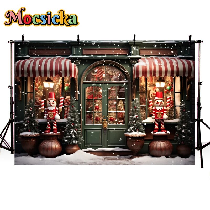 Christmas Toy Store Backdrop Kids Portrait Photography Props Adult ...