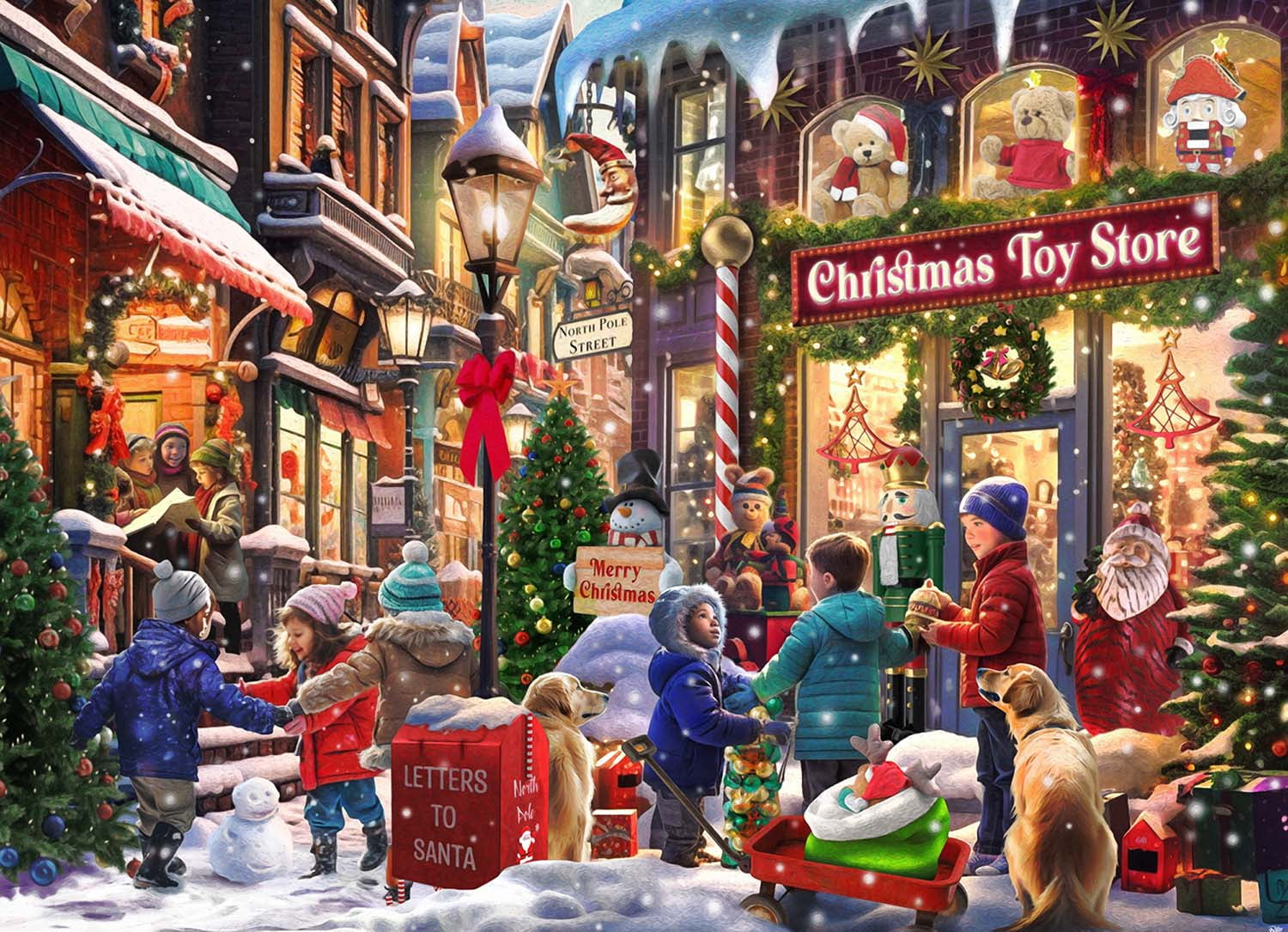 Christmas Toy Store Jigsaw Puzzle Advent Calendar 1000 Pieces by ...