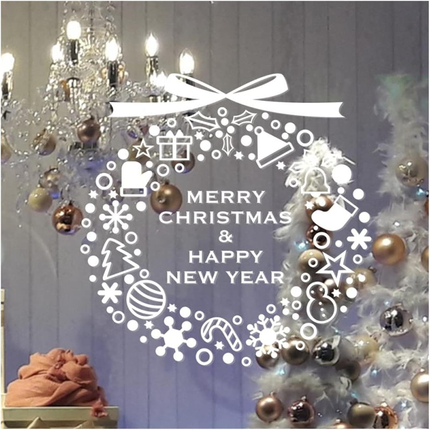Christmas Traceless Window Sticker M-30 White 43 * 38cm - Walmart.com
