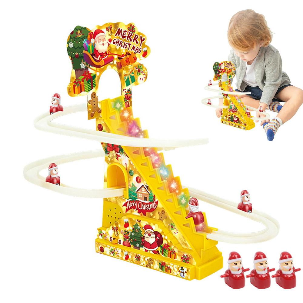Christmas Track Slide ，Santa Christmas Roller Coaster Track with LED ...