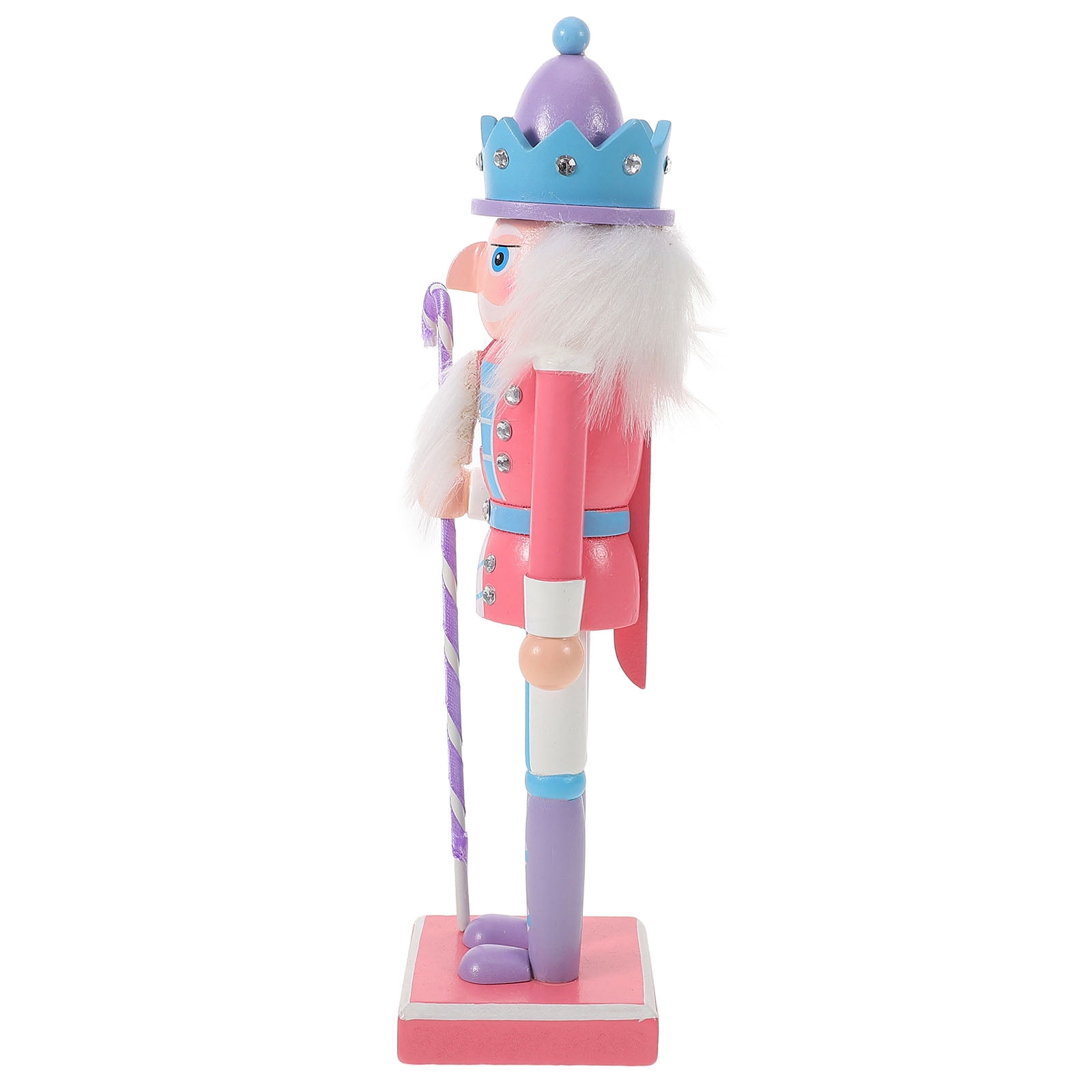 OFFIGAM Nutcracker Decorations Pink Wood Car Decor 1Pack 9.8x3.0x2.8in ...