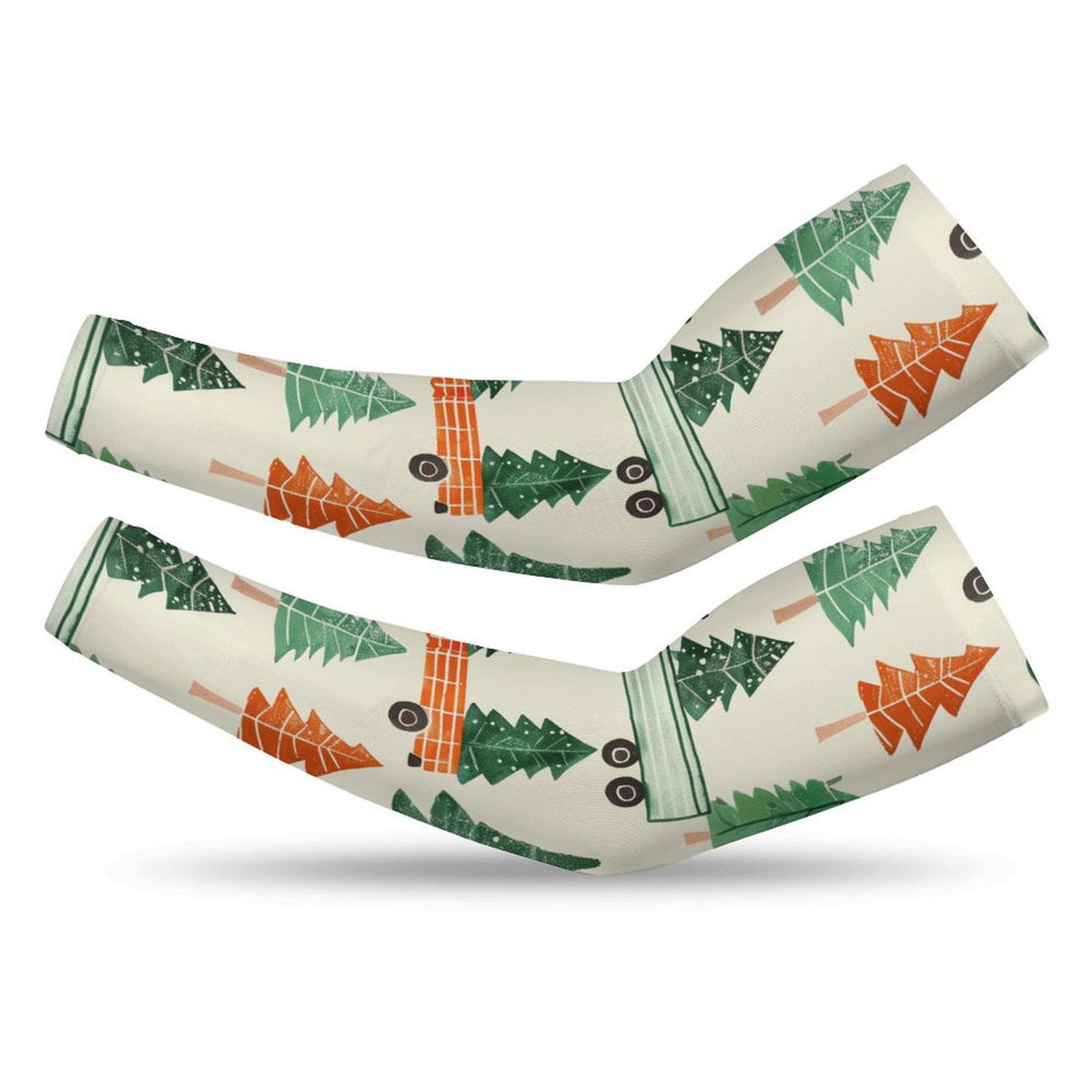 Christmas Train Cedar Tree Cooling Arm Sleeves For Men & Women ...
