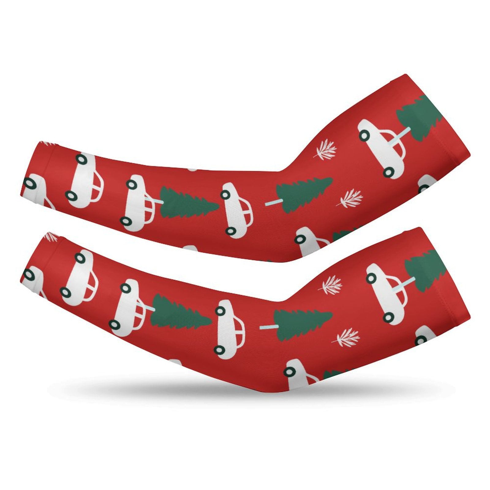 Christmas Train Cedar Tree Cooling Arm Sleeves For Men & Women ...