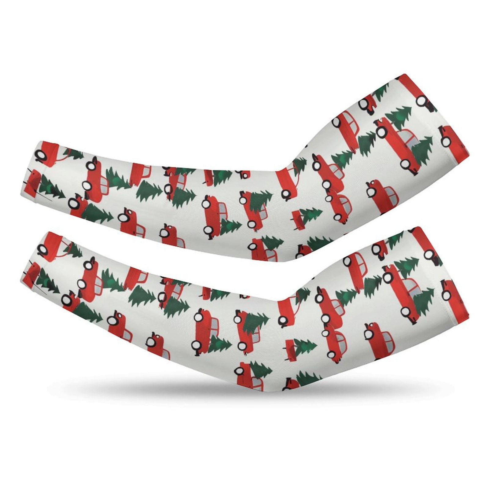 Christmas Train Cedar Tree Cooling Arm Sleeves For Men & Women ...
