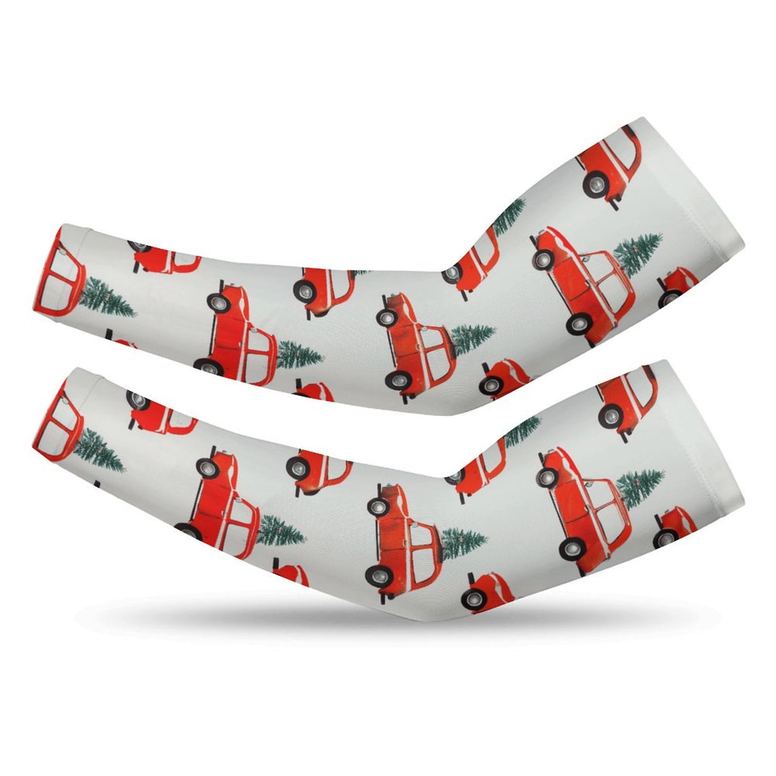 Christmas Train Cedar Tree Cooling Arm Sleeves For Men & Women ...