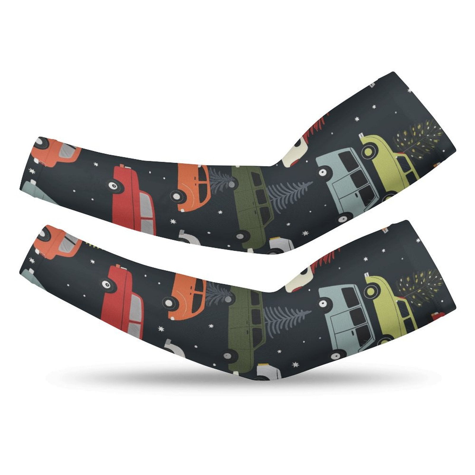 Christmas Train Cedar Tree Cooling Arm Sleeves For Men & Women ...