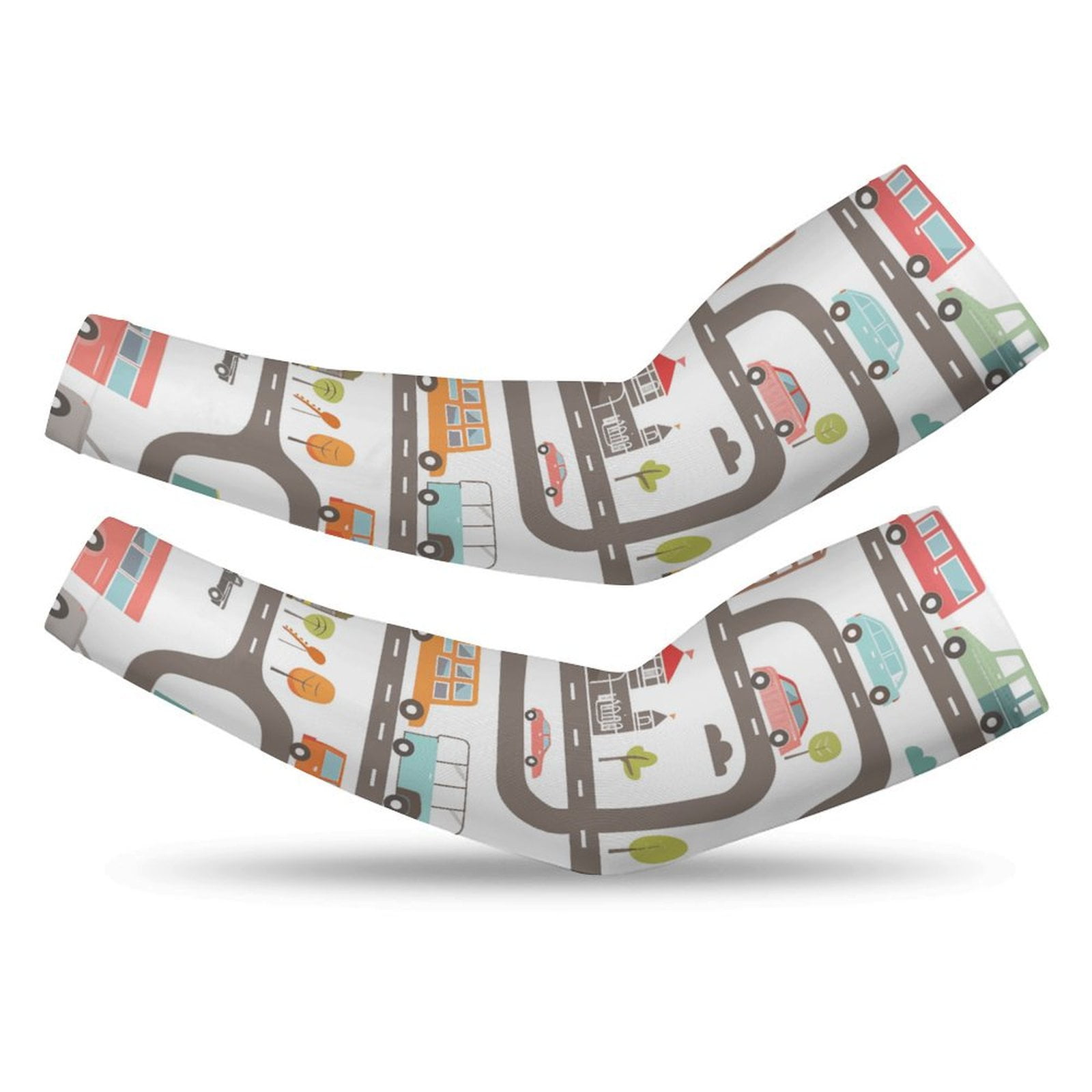 Christmas Train Cedar Tree Cooling Arm Sleeves For Men & Women ...