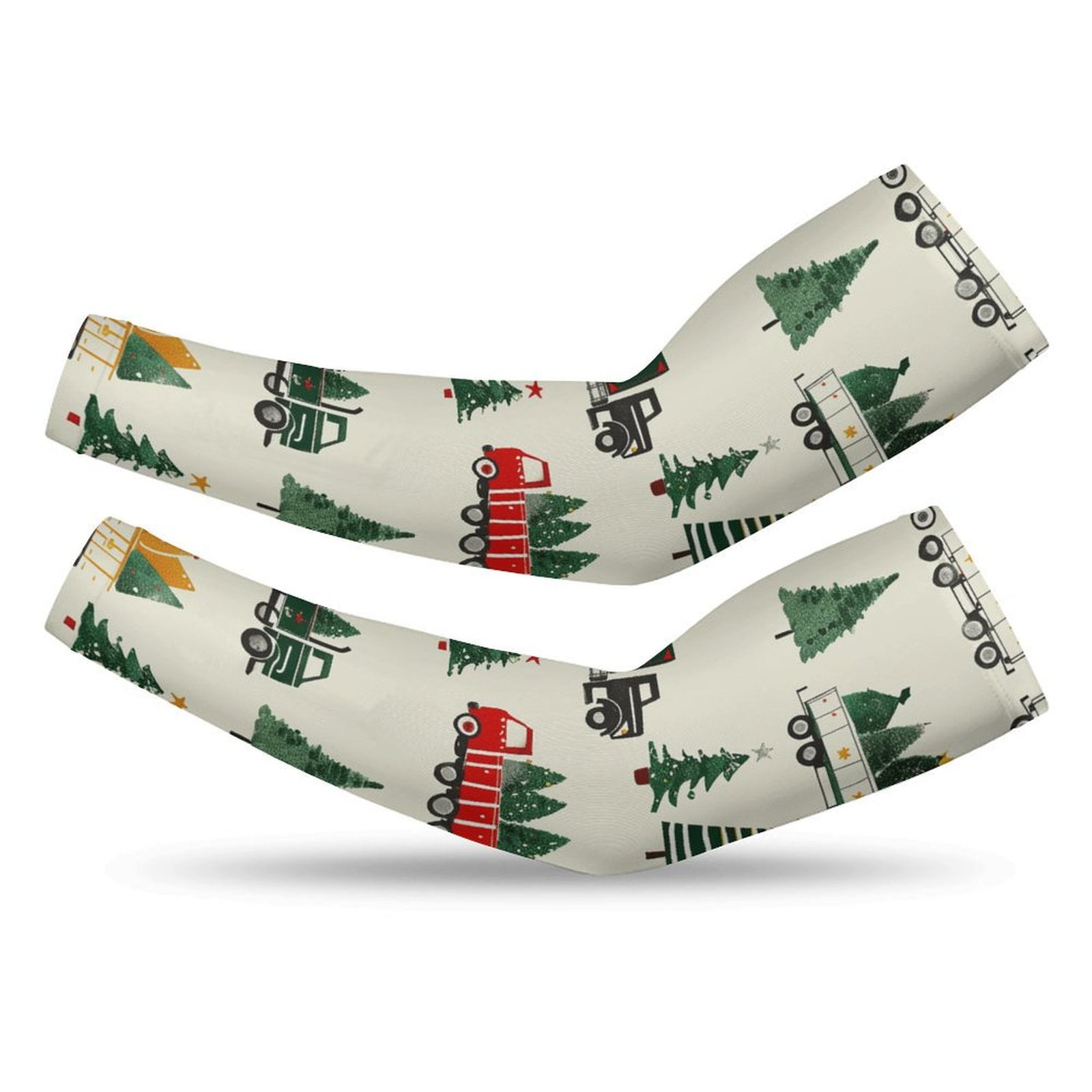 Christmas Train Cedar Tree Cooling Arm Sleeves For Men & Women ...
