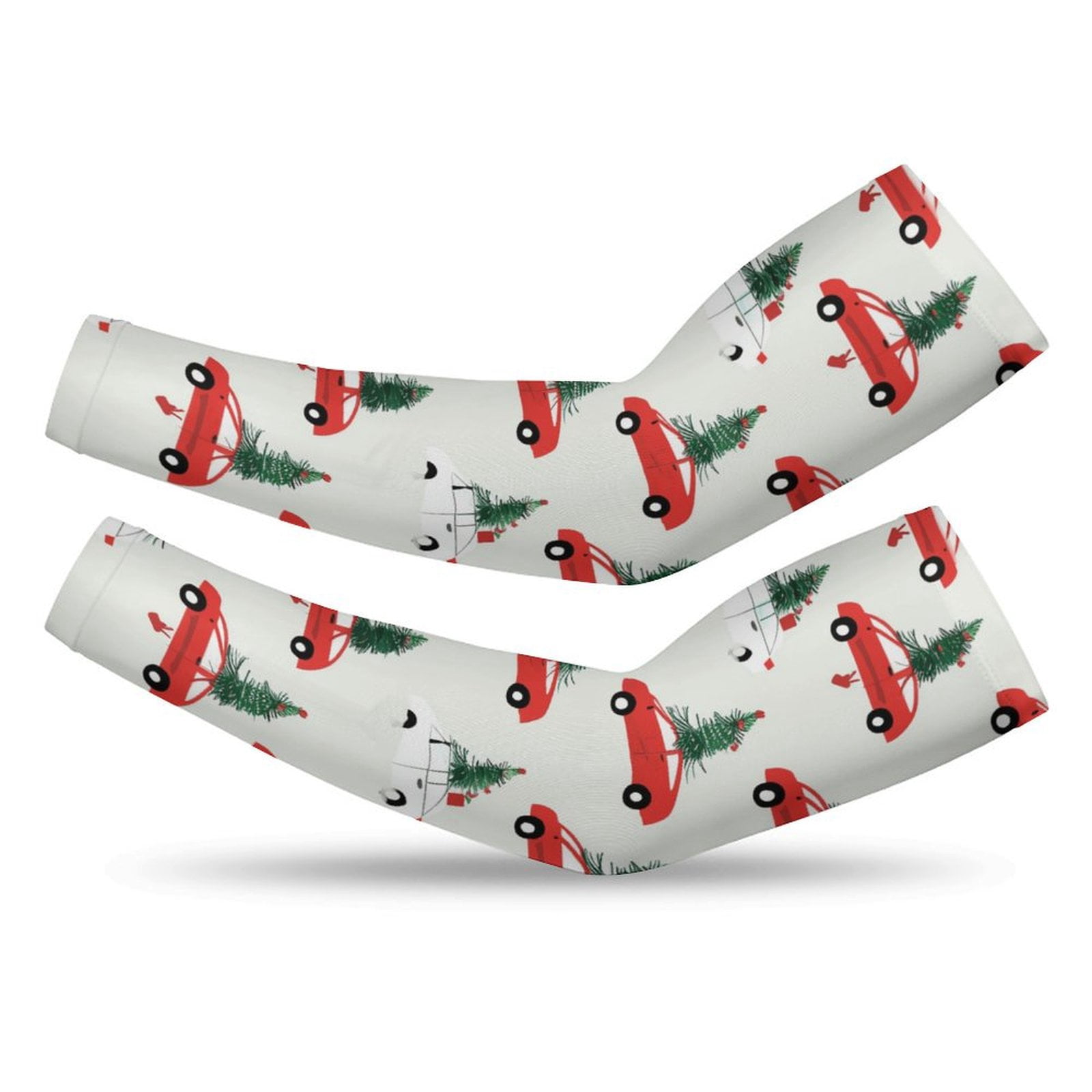 Christmas Train Cedar Tree Cooling Arm Sleeves For Men & Women ...