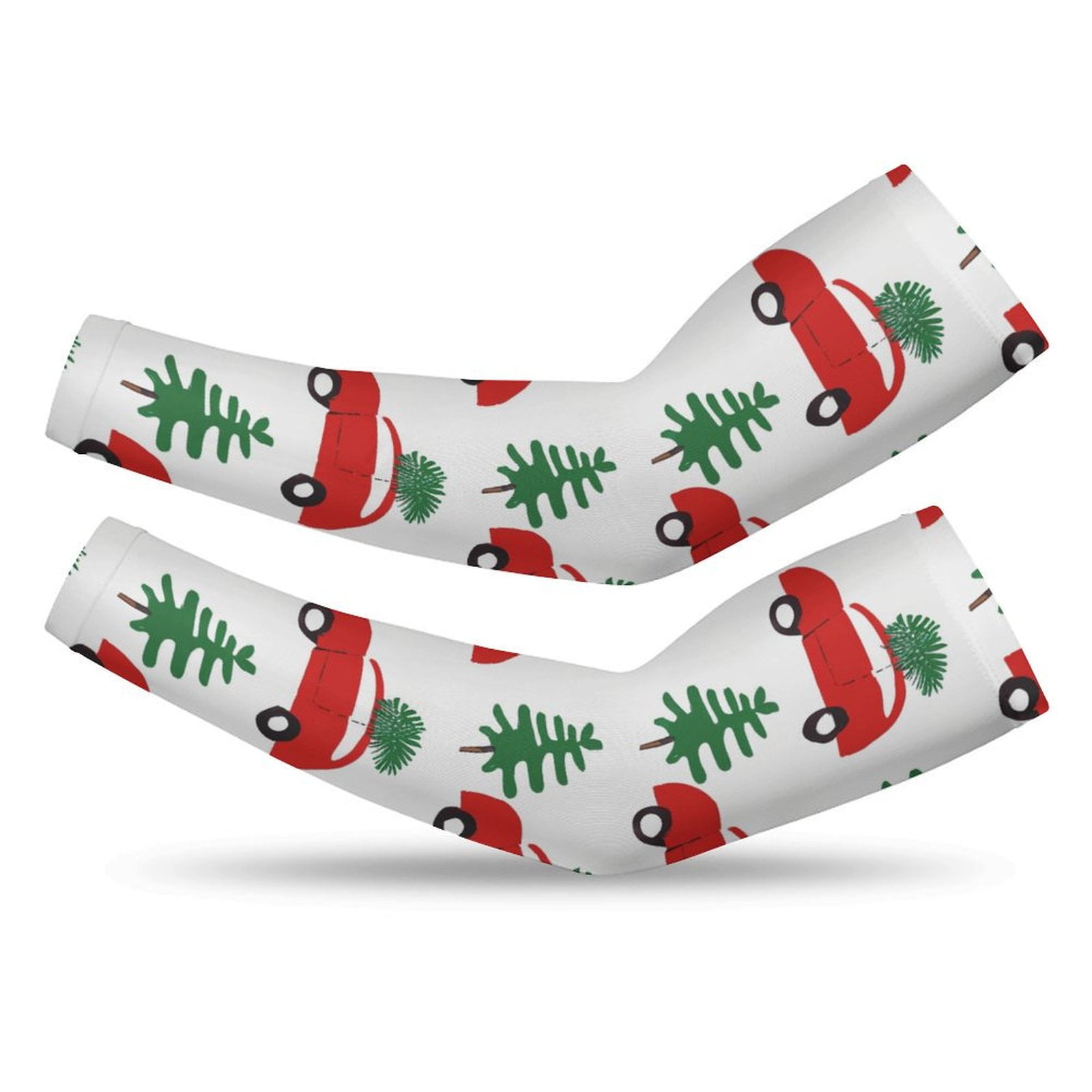 Christmas Train Cedar Tree Cooling Arm Sleeves For Men & Women ...