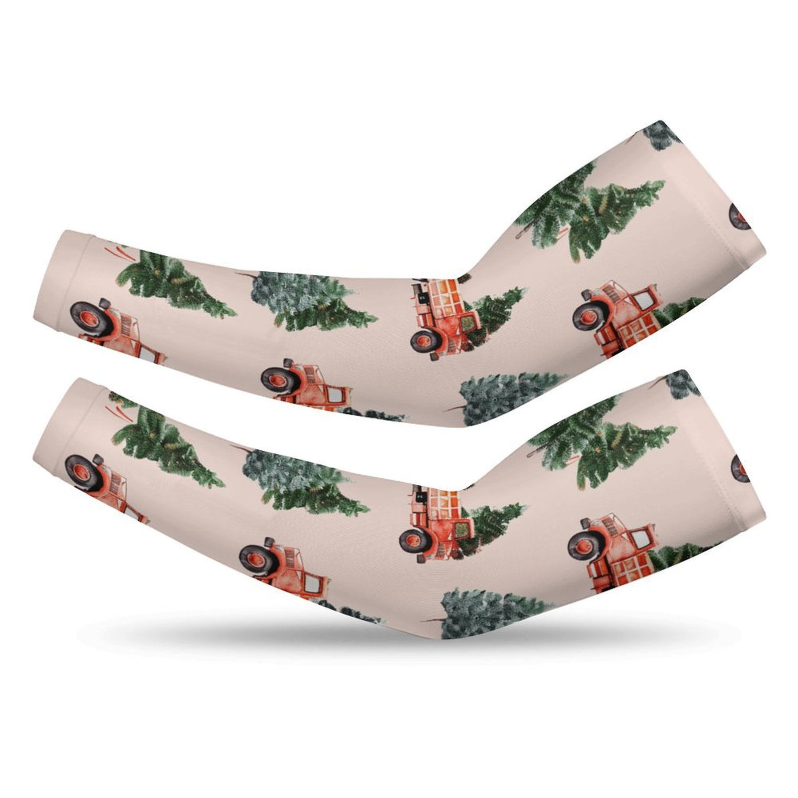 Christmas Train Cedar Tree Cooling Arm Sleeves For Men & Women ...