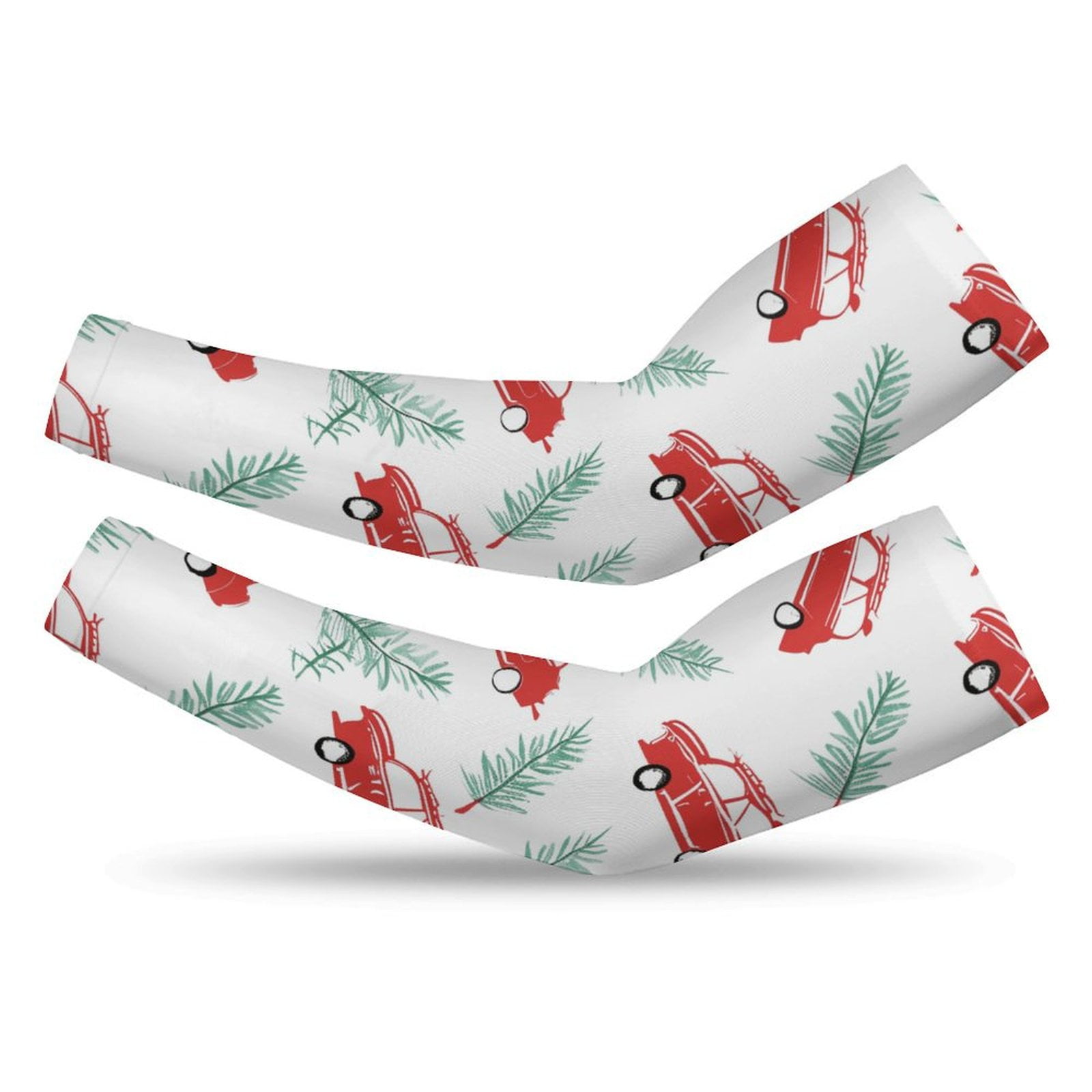 Christmas Train Cedar Tree Cooling Arm Sleeves For Men & Women ...