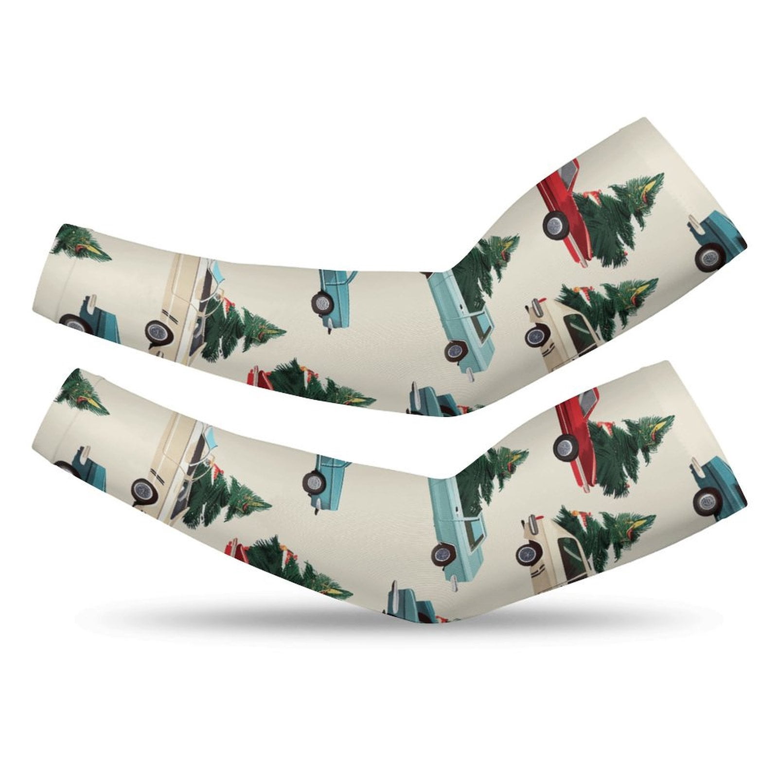 Christmas Train Cedar Tree Gardening Sleeves Farm Sun Protection Arm ...