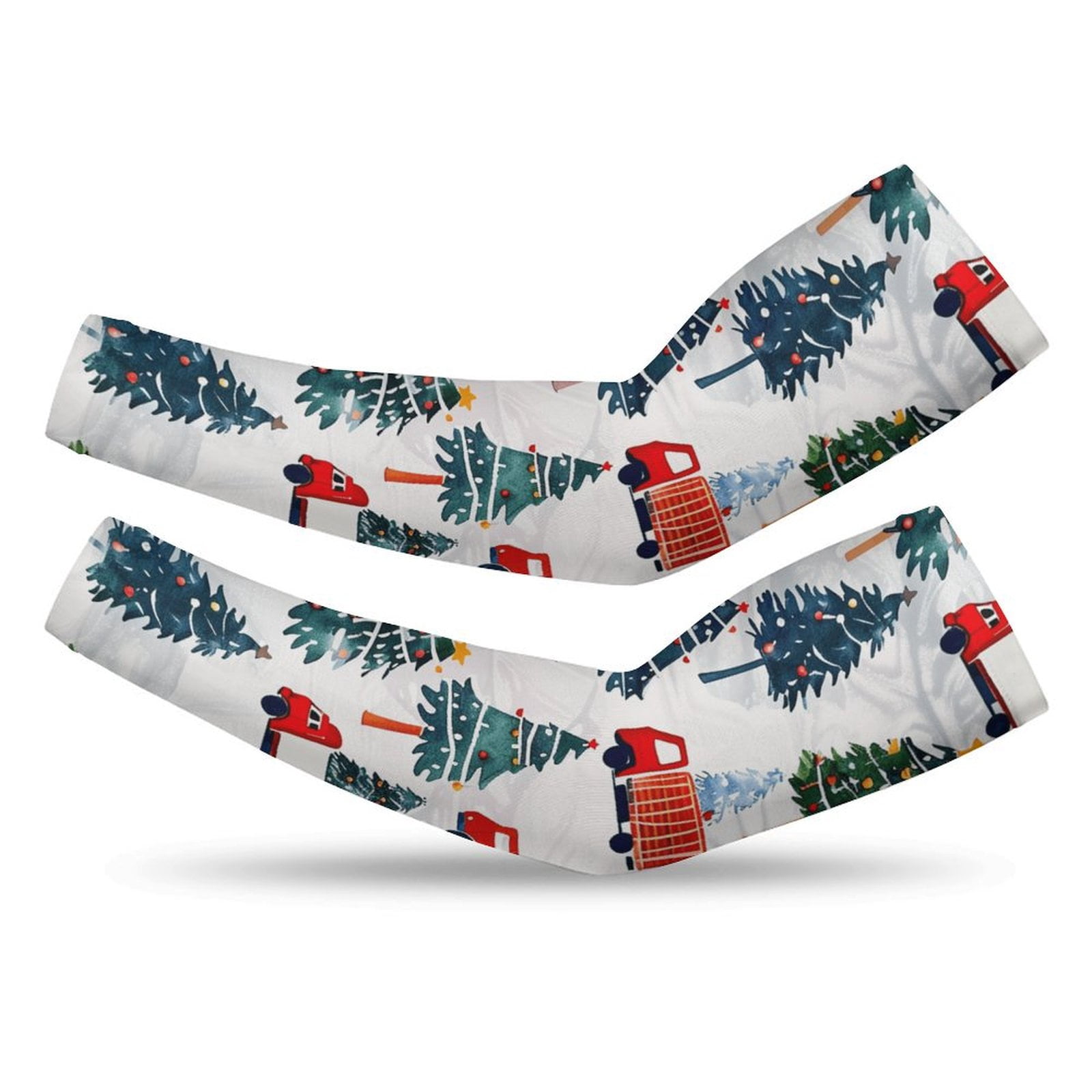 Christmas Train Cedar Tree Gardening Sleeves Farm Sun Protection Arm ...