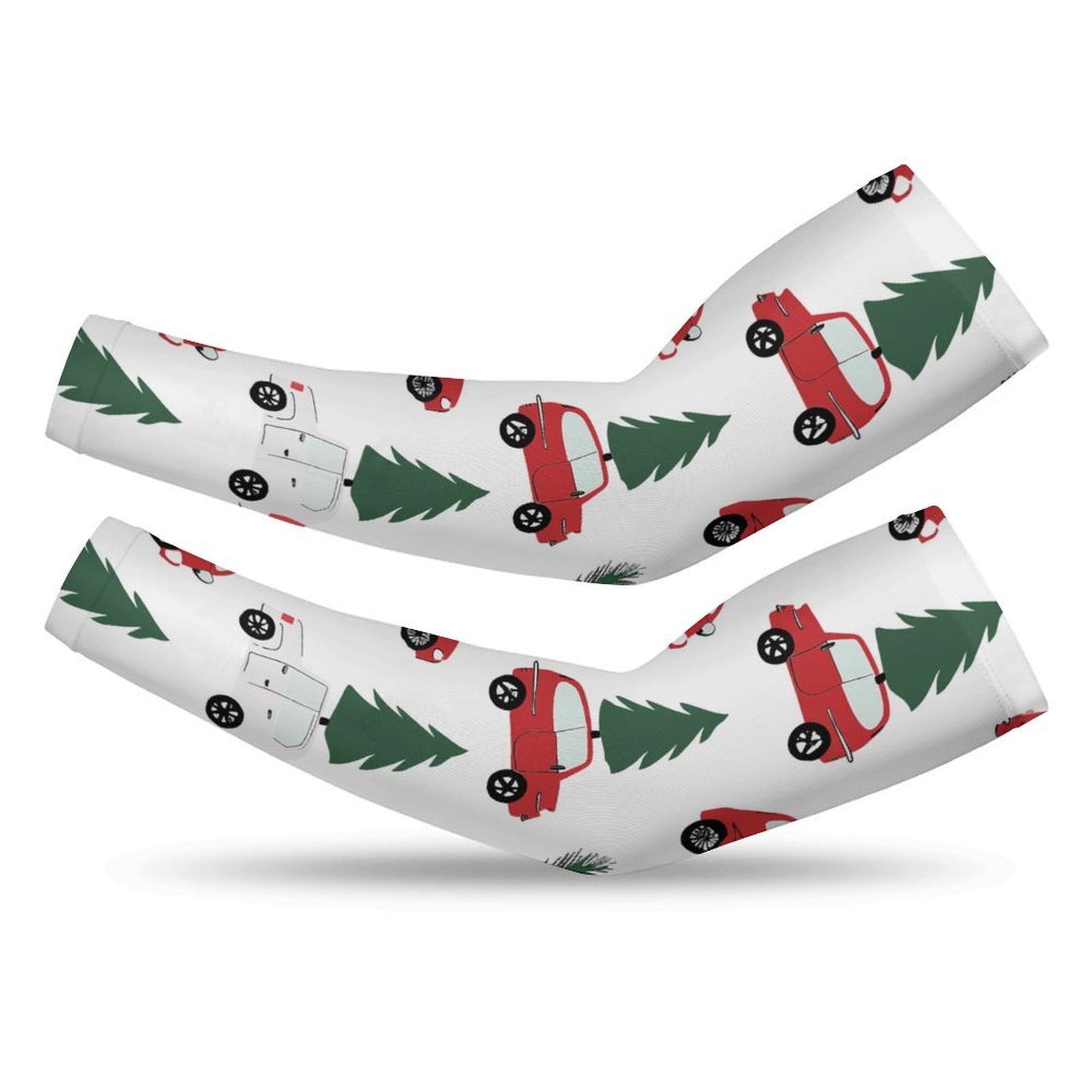 Christmas Train Cedar Tree Gardening Sleeves Farm Sun Protection Arm ...