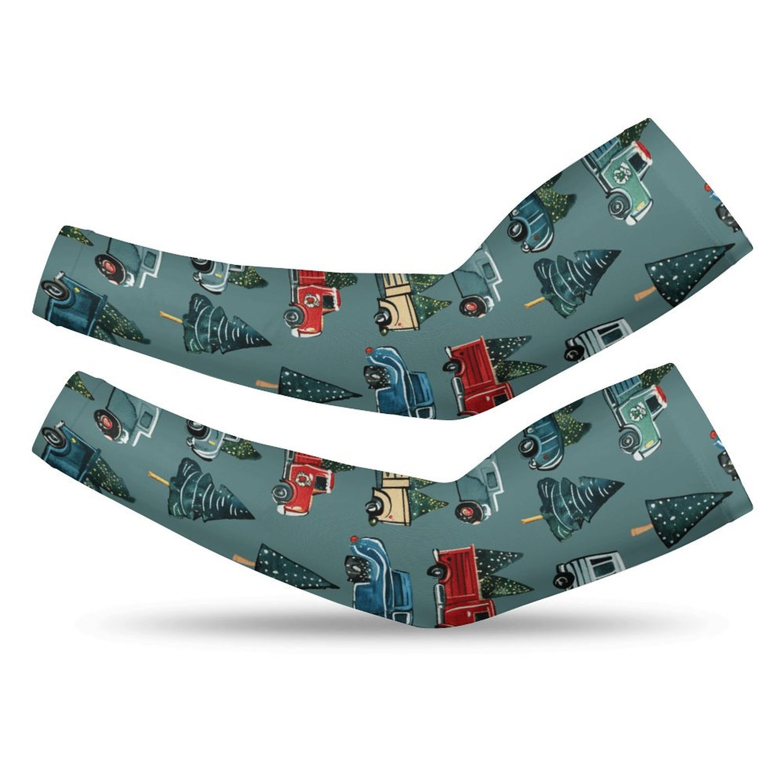 Christmas Train Cedar Tree Gardening Sleeves Farm Sun Protection Arm ...
