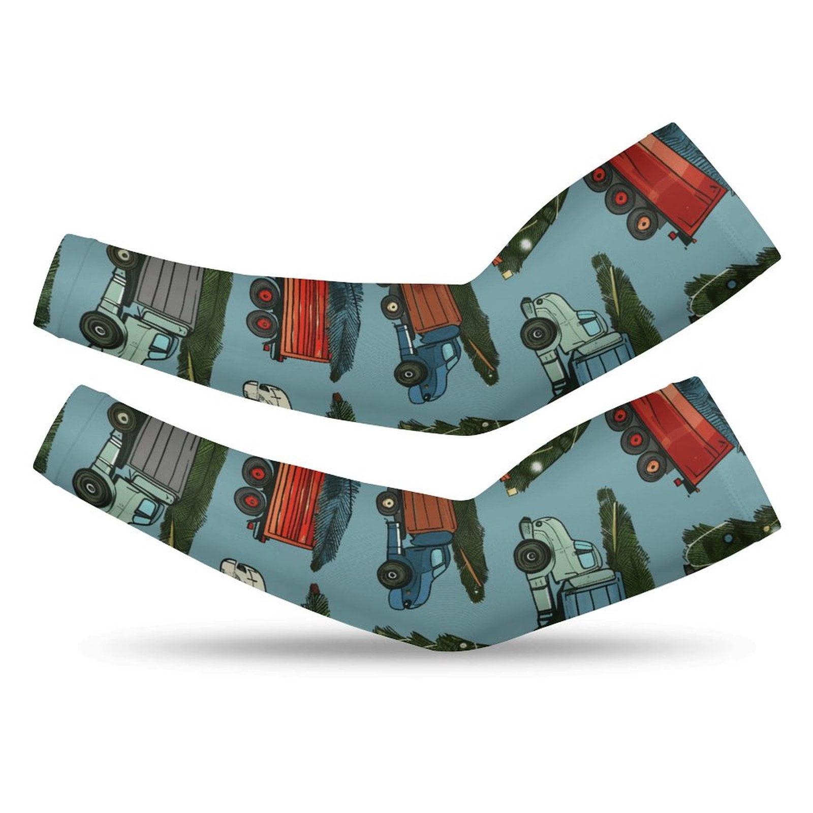 Christmas Train Cedar Tree Gardening Sleeves Farm Sun Protection Arm ...