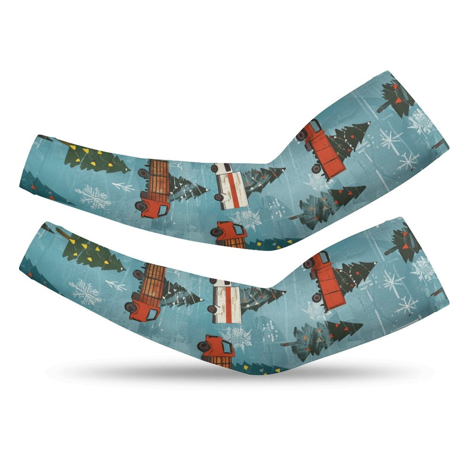 Christmas Train Cedar Tree Gardening Sleeves Farm Sun Protection Arm ...
