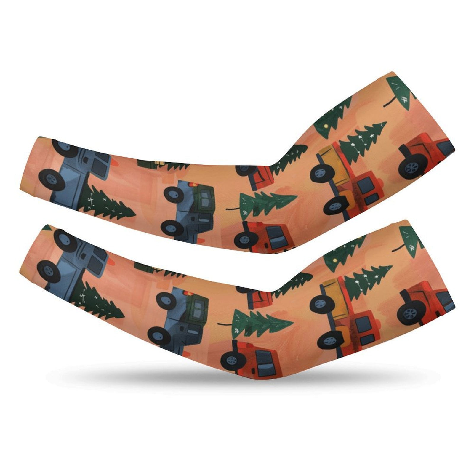 Christmas Train Cedar Tree Gardening Sleeves Farm Sun Protection Arm ...