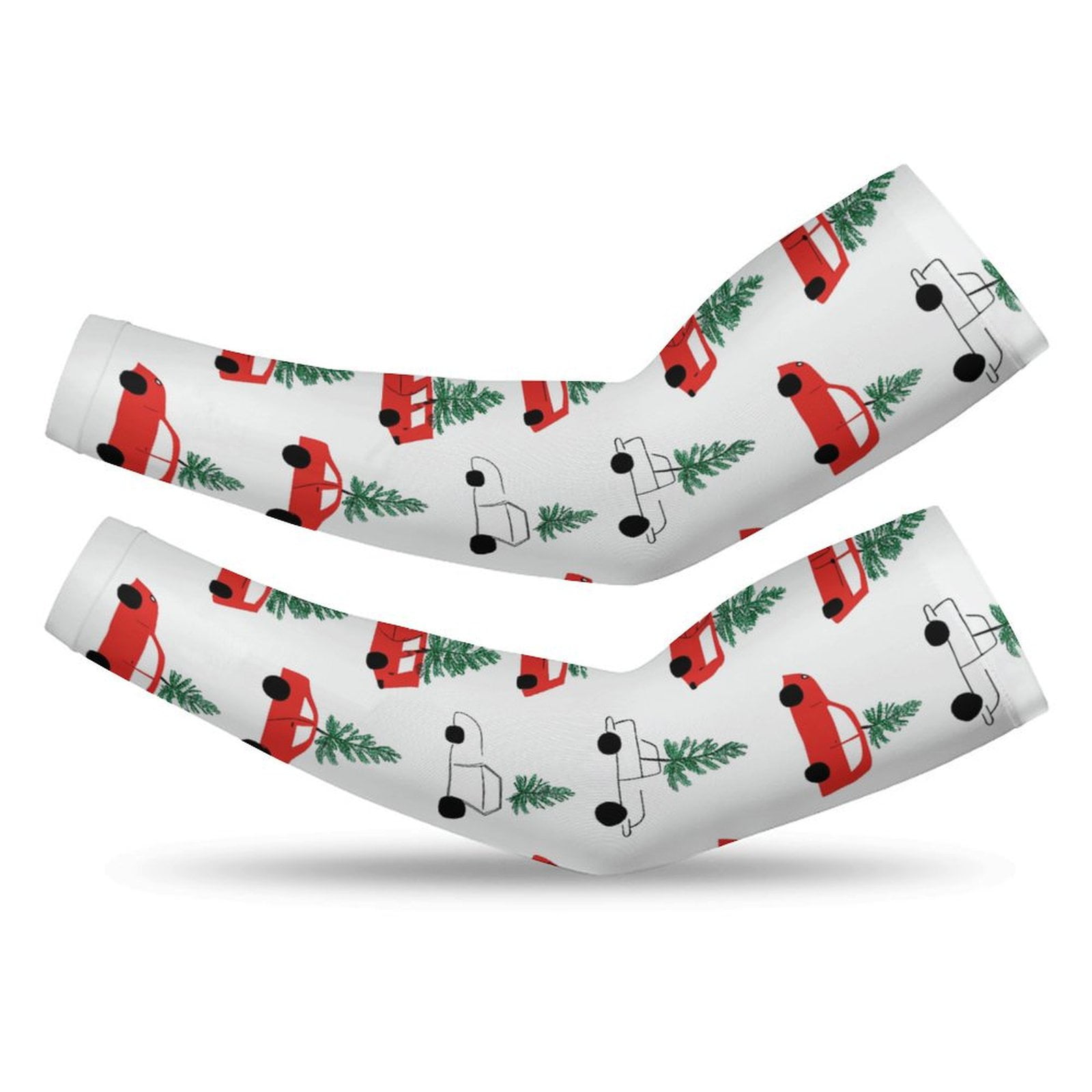 Christmas Train Cedar Tree Gardening Sleeves Farm Sun Protection Arm ...