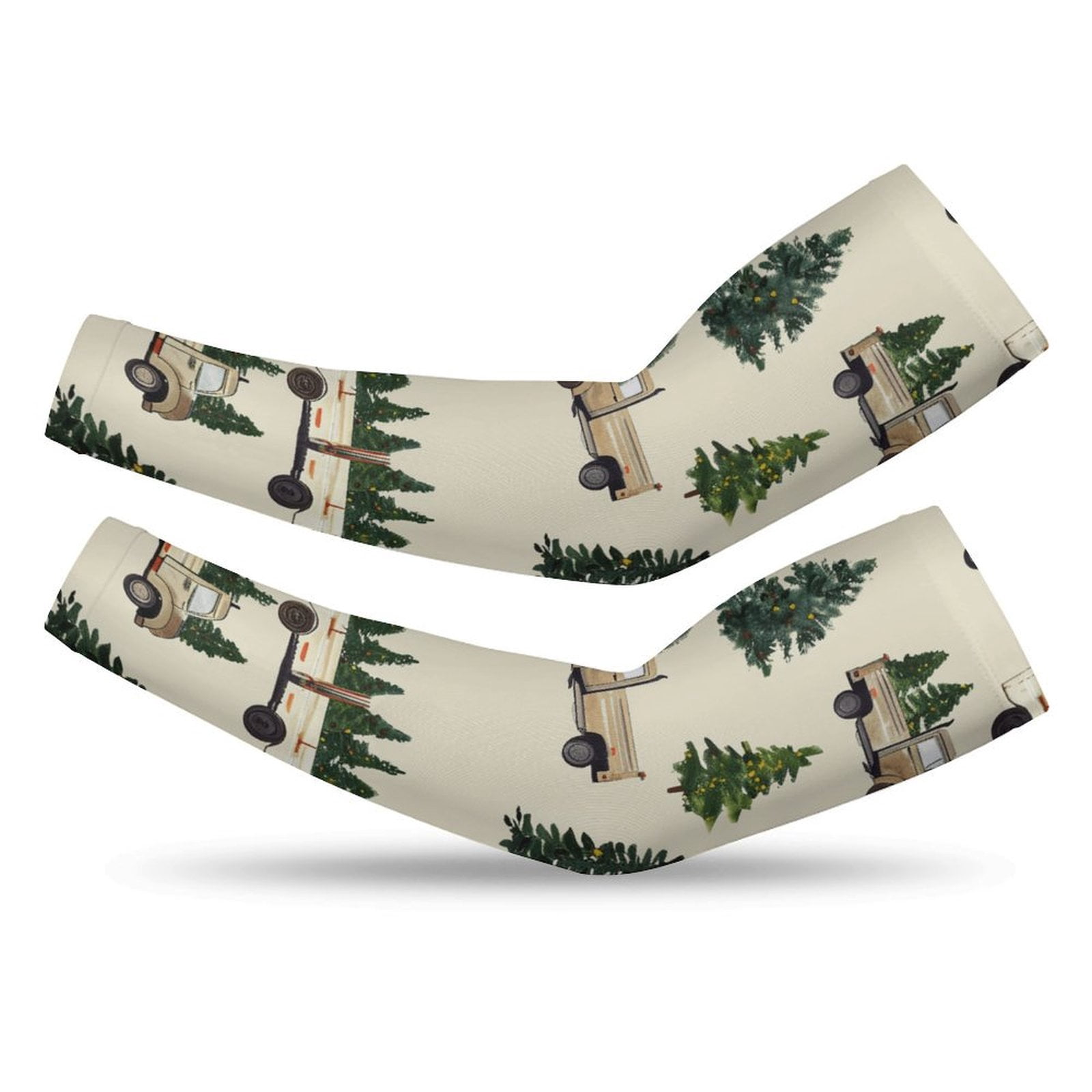 Christmas Train Cedar Tree Gardening Sleeves Farm Sun Protection Arm ...