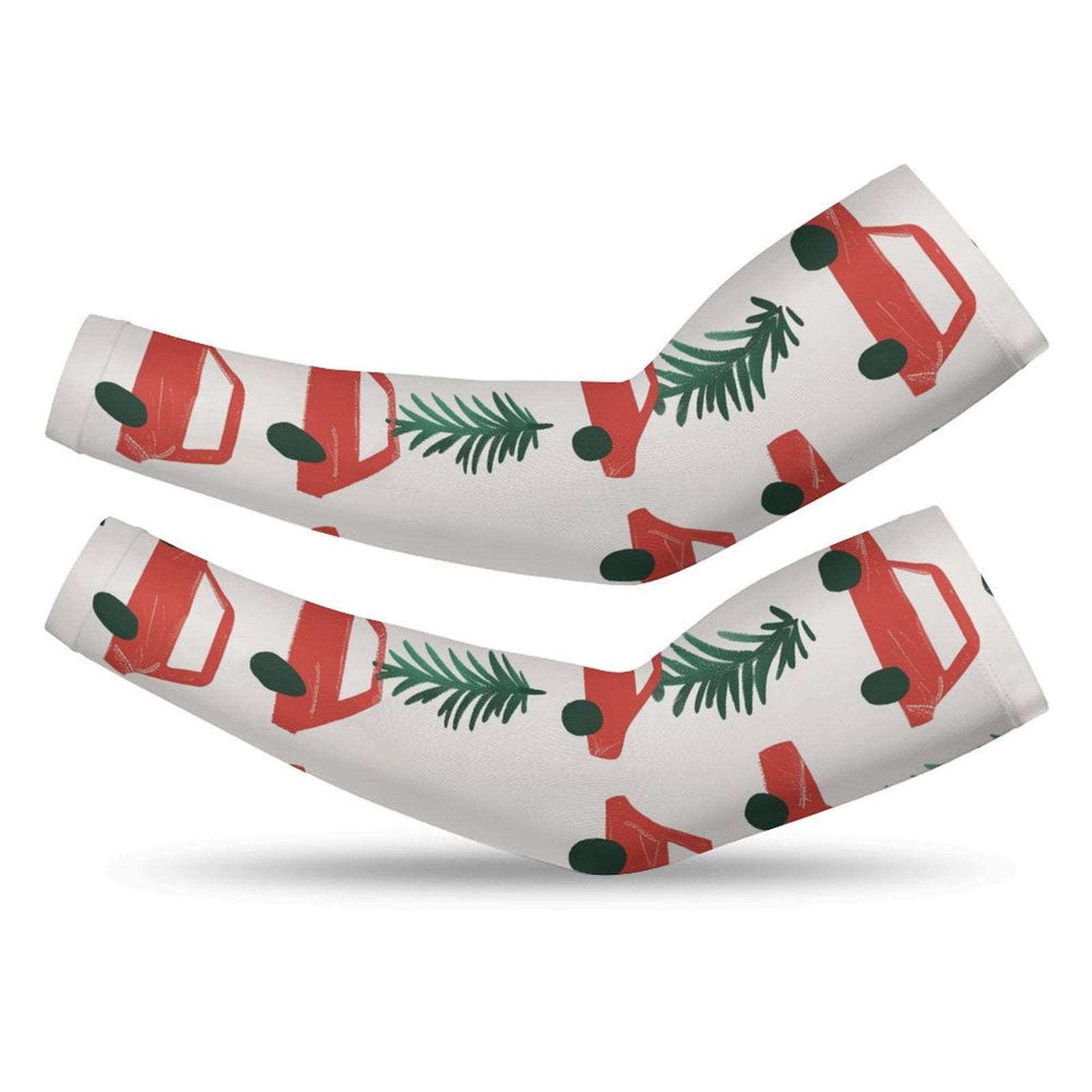 Christmas Train Cedar Tree Gardening Sleeves Farm Sun Protection Arm ...
