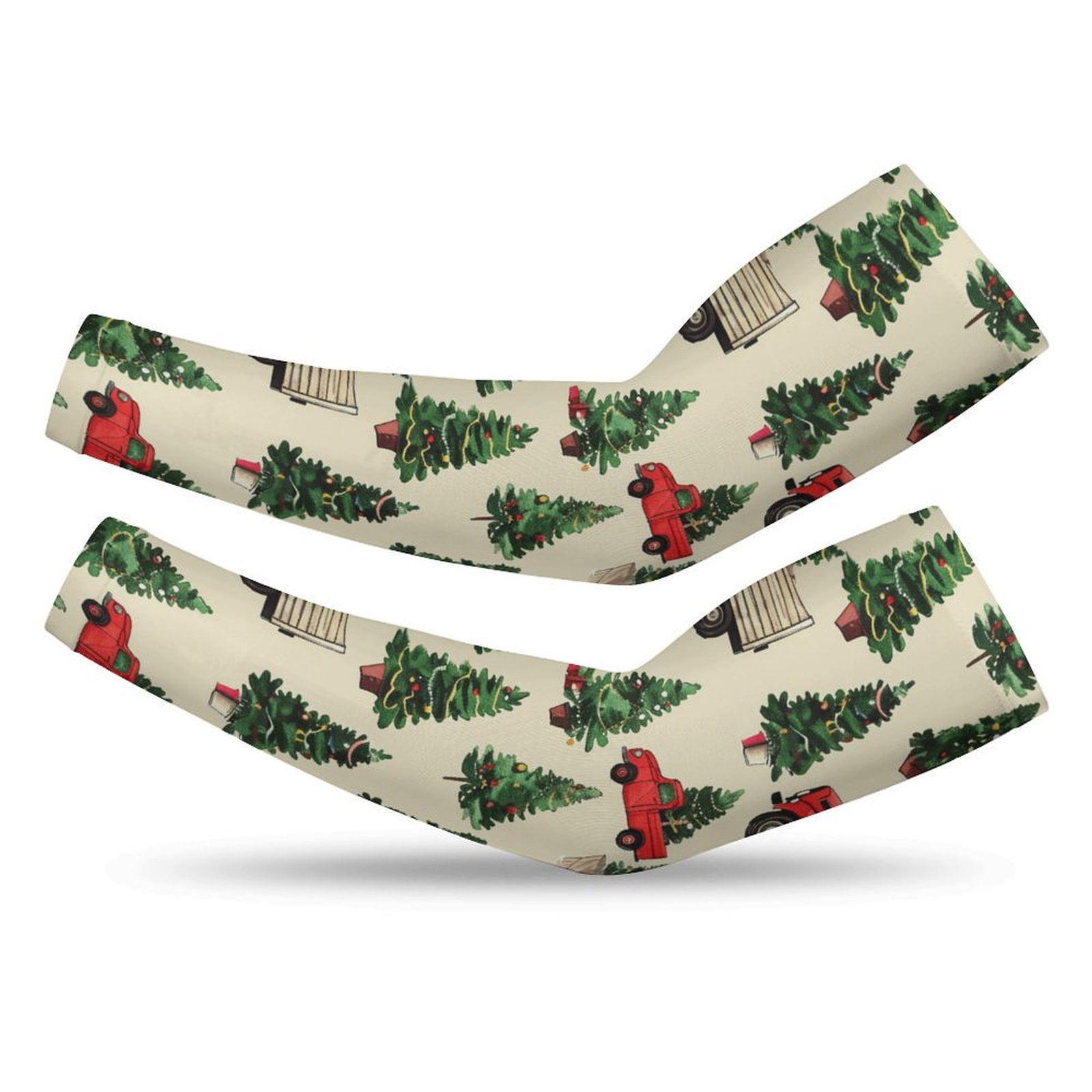 Christmas Train Cedar Tree Gardening Sleeves Farm Sun Protection Arm ...