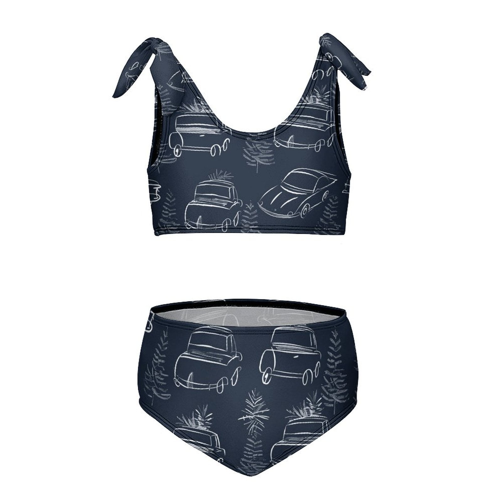 Christmas Train Cedar Tree Girls' 2-Piece Tankini Swimsuit - Walmart.com