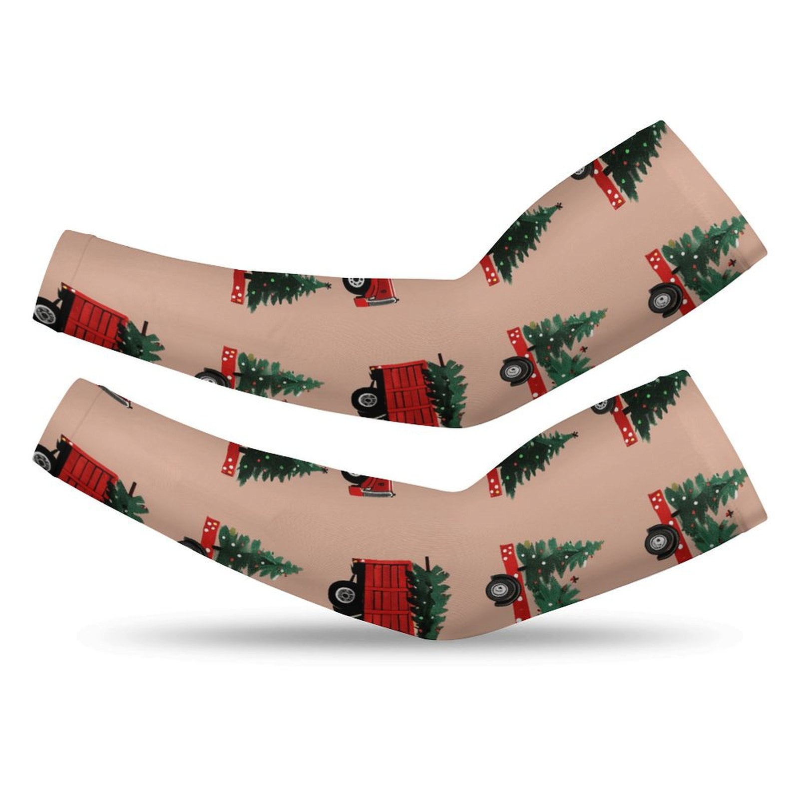Christmas Train Cedar Tree Protection Cooling Arm Sleeves For Men Women ...