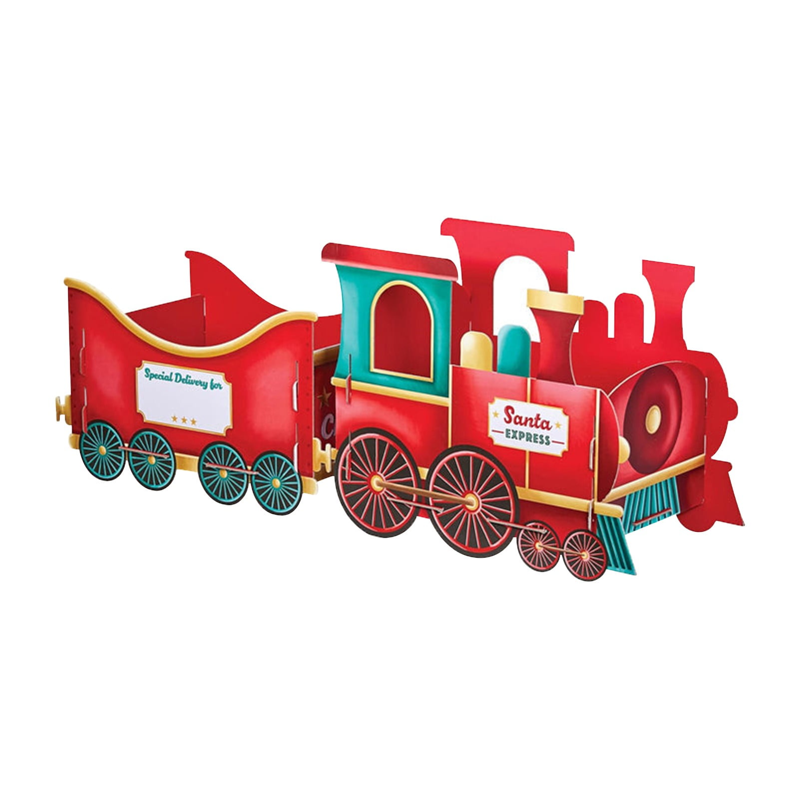 Christmas Train Decoration, Holiday Gift Train Ornament with Carriages ...