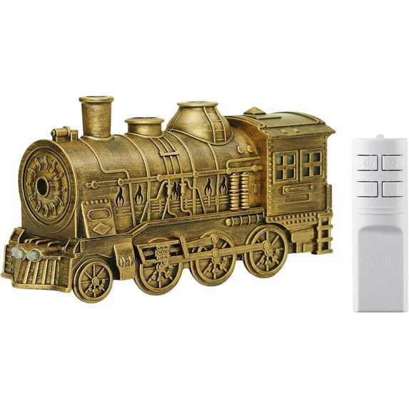 Christmas Train Essential Oil Diffuser with Remote Control, Simulated ...
