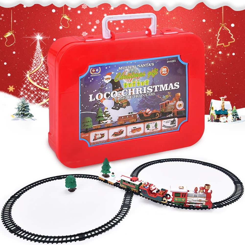Christmas Train Set with Lights and Sounds,Holiday Train Around ...