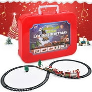 Christmas Train Set for Under The Tree with Real Smoke, Lights and ...