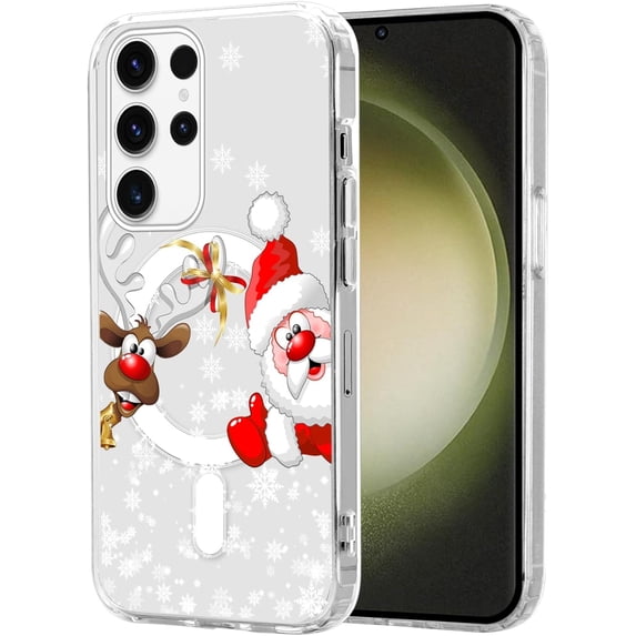 Christmas Transparent Magnetic Case for Samsung Galaxy A55 5G 6.5 ...