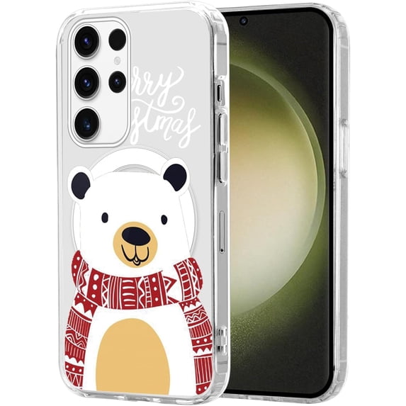 Christmas Transparent Magnetic Case for Samsung Galaxy S21 5G 6.2 ...