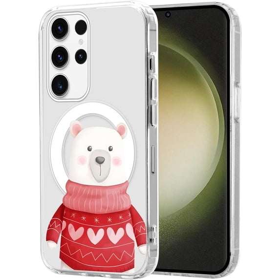 Christmas Transparent Magnetic Case for Samsung Galaxy S24 5G 6.2 ...