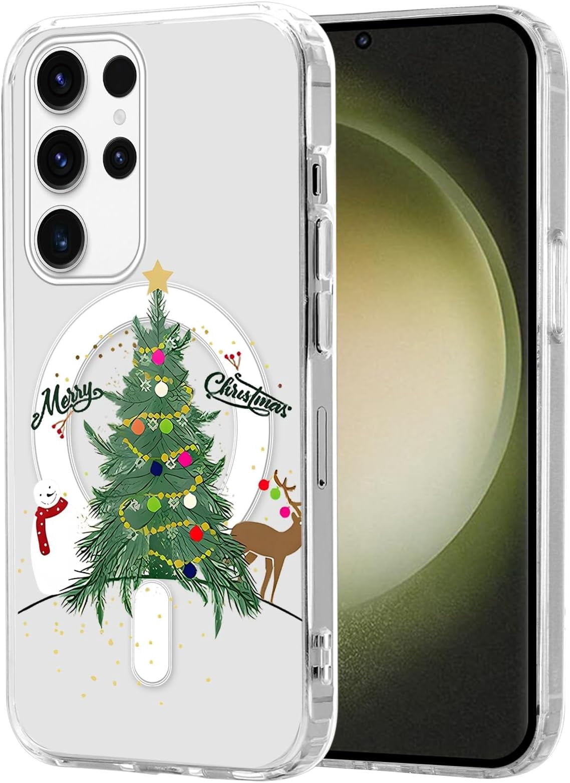 Christmas Transparent Magnetic Case for Samsung Galaxy S24 Ultra 5G 6.8 ...