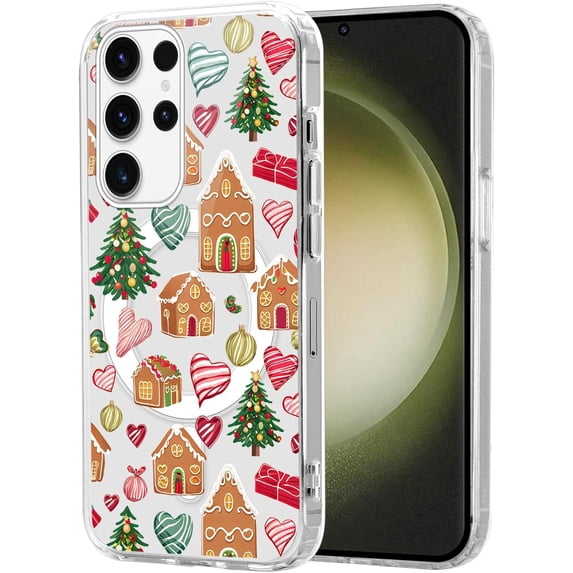Christmas Transparent Magnetic Case for Samsung Galaxy S25+ 5G 6.7 ...