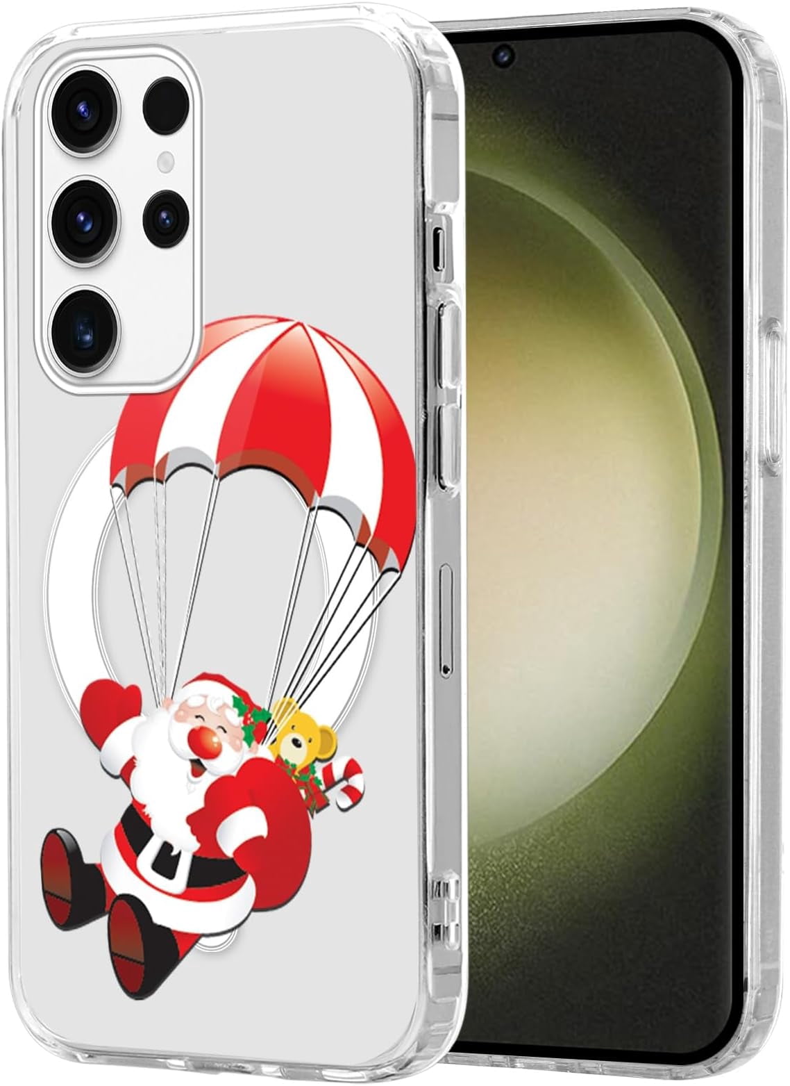 Christmas Transparent Magnetic Case for Samsung Galaxy S25+ 5G 6.7 ...