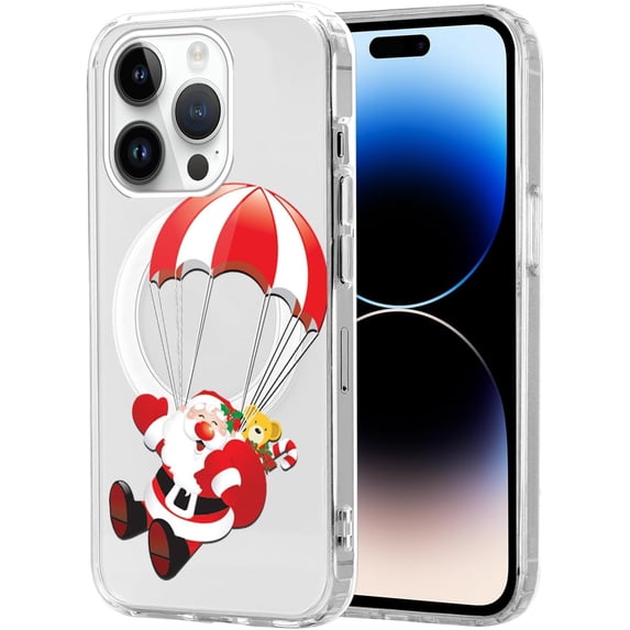 Christmas Transparent Magnetic Case for iPhone 11 6.1", Built-in ...