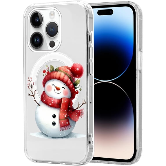 Christmas Transparent Magnetic Case for iPhone 11 6.1", Built-in ...