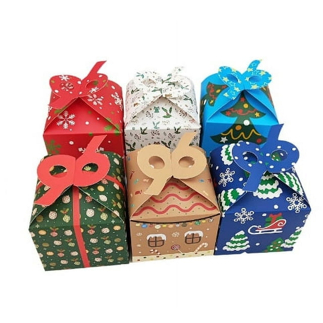 Christmas Treat Boxes Cookie Boxes Christmas Gift boxes Kraft Bakery ...