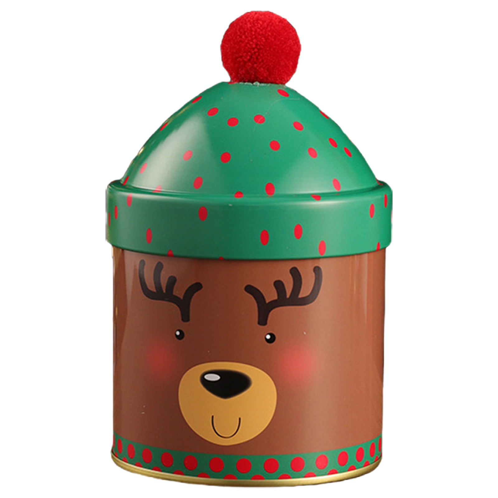 Christmas Treat Jars,Santa with Red Hat Lid, Xmas Jar Holiday Candy ...