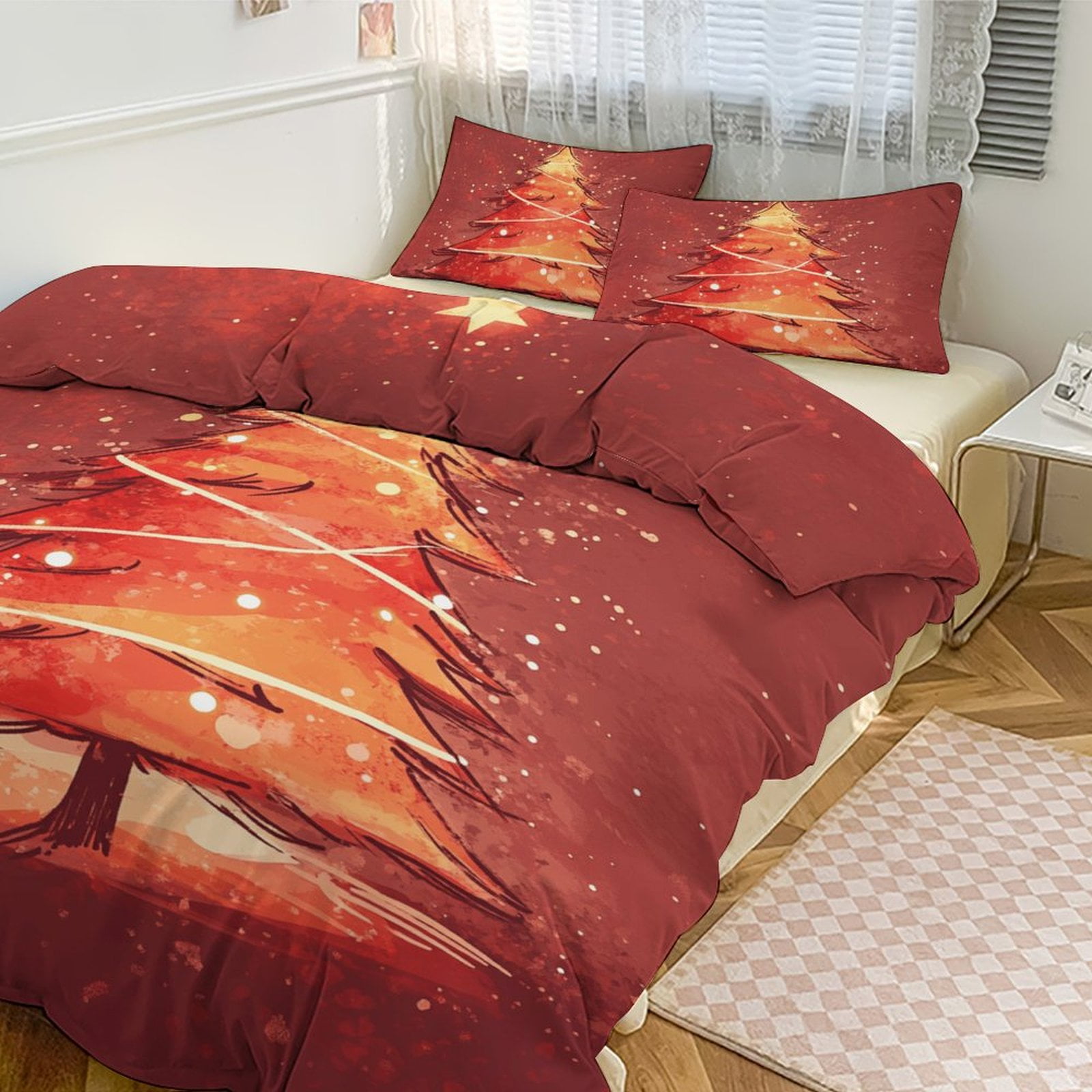 Christmas Tree (18) 3D Duvet Cover Set Quilt Cover Theme of Kid Boy ...
