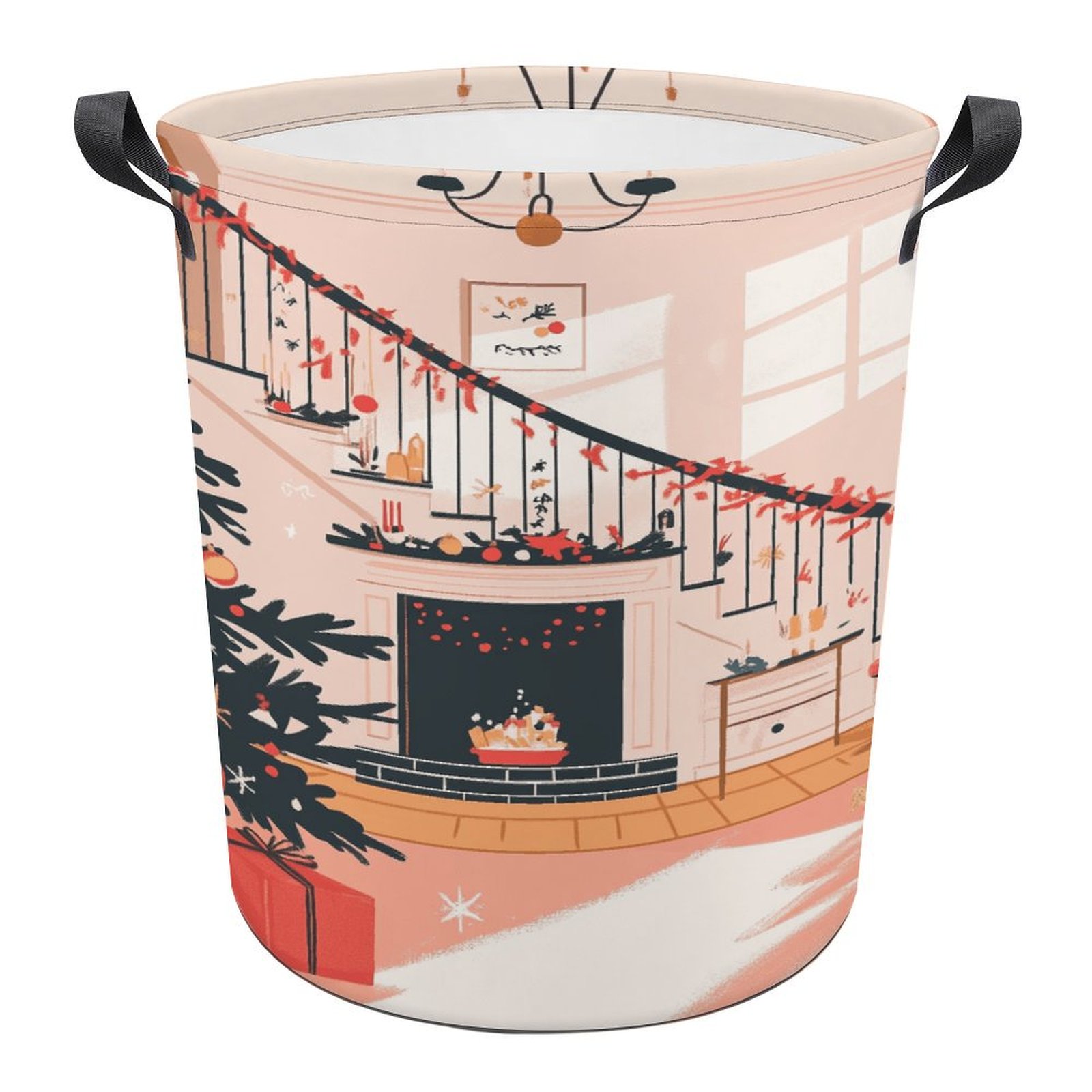 Christmas Tree (31) Print Foldable Laundry Basket for Clothes Storage ...