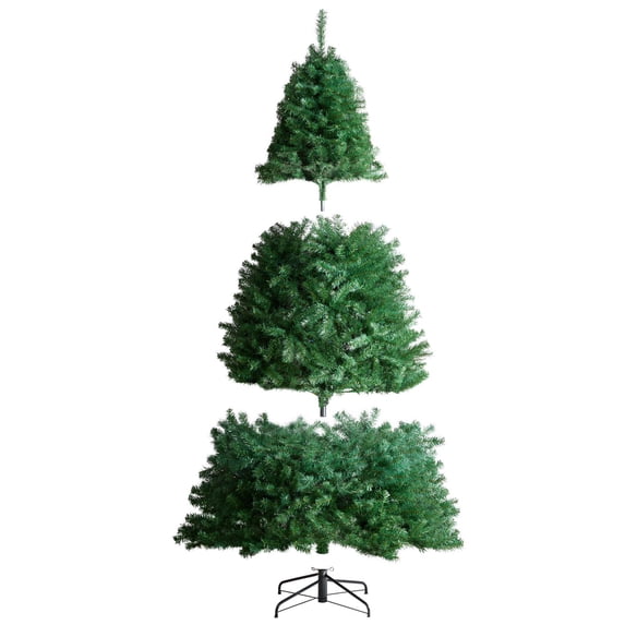 Christmas Tree, 7.5ft Artificial Xmas Tree, Full Holiday Decor Tree ...