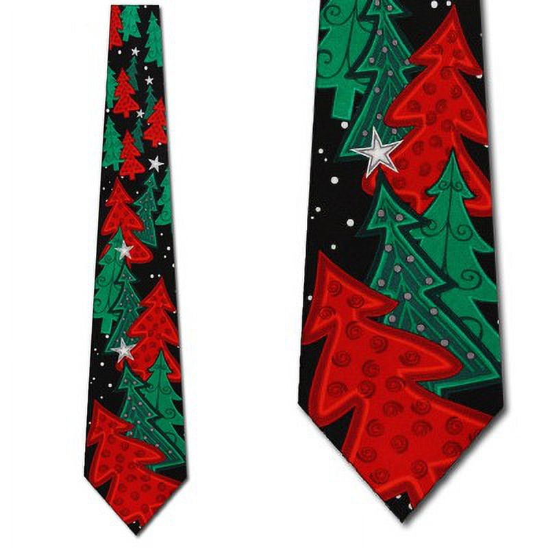 Christmas Tree Abstract Necktie Mens Tie by Tieguy - Walmart.com